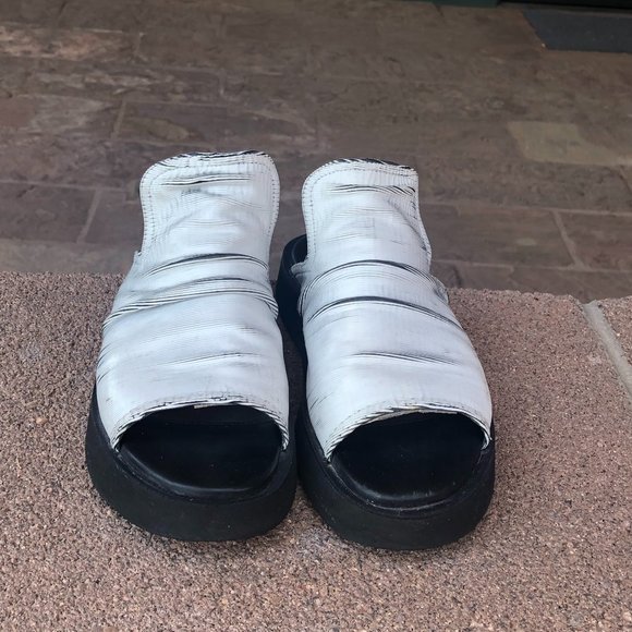 Puro Secret | Shoes | No Mistake Sandal By Puro Secret White Leather ...